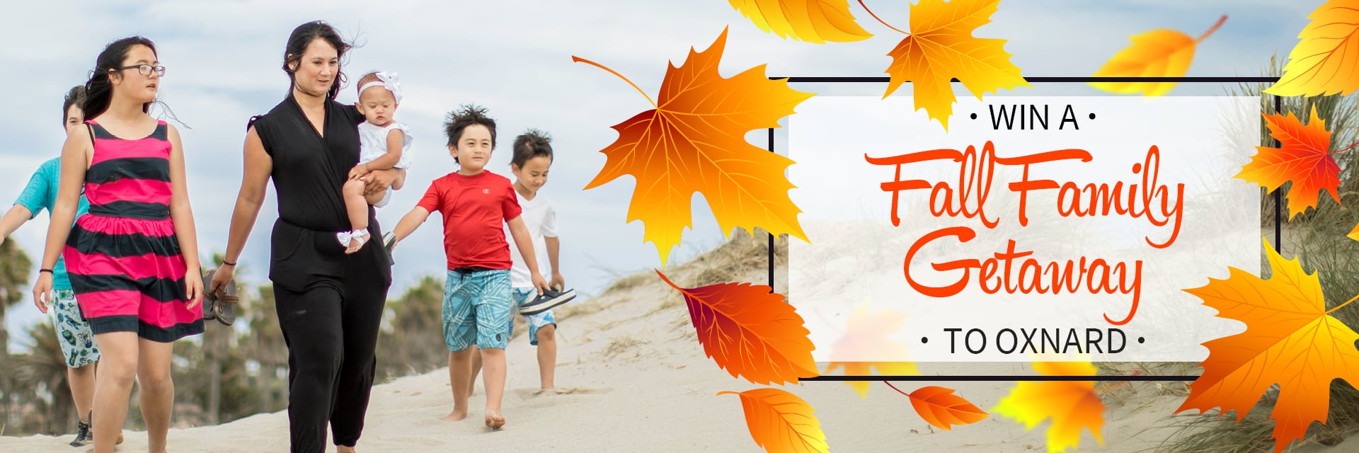 Win a Fall Family Getaway to Oxnard CA | Wheel Fun Rentals